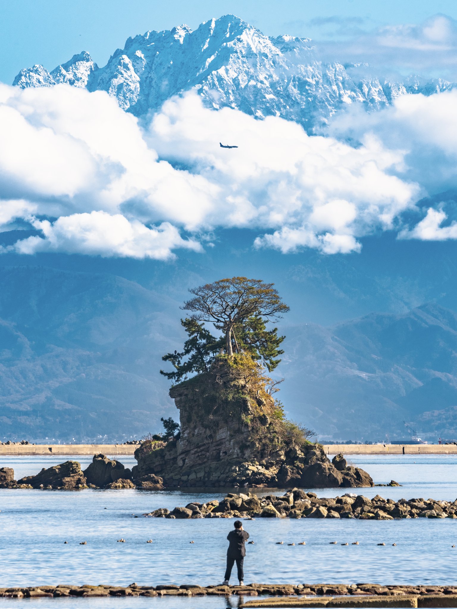 写真 | 【富山県】雨晴海岸から撮影された立山連峰が「奇跡の1枚」だとSNSで話題 | LIMO | くらしとお金の経済メディア