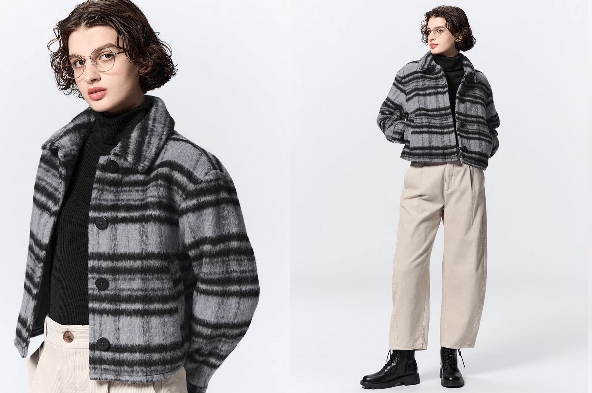 写真 | 4990円→1990円に値下げ！GU〈シャギーチェックブルゾン〉買ってよかった！声多数 ふわふわで気心地よくて可愛い！ | LIMO | くらしとお金の経済メディア