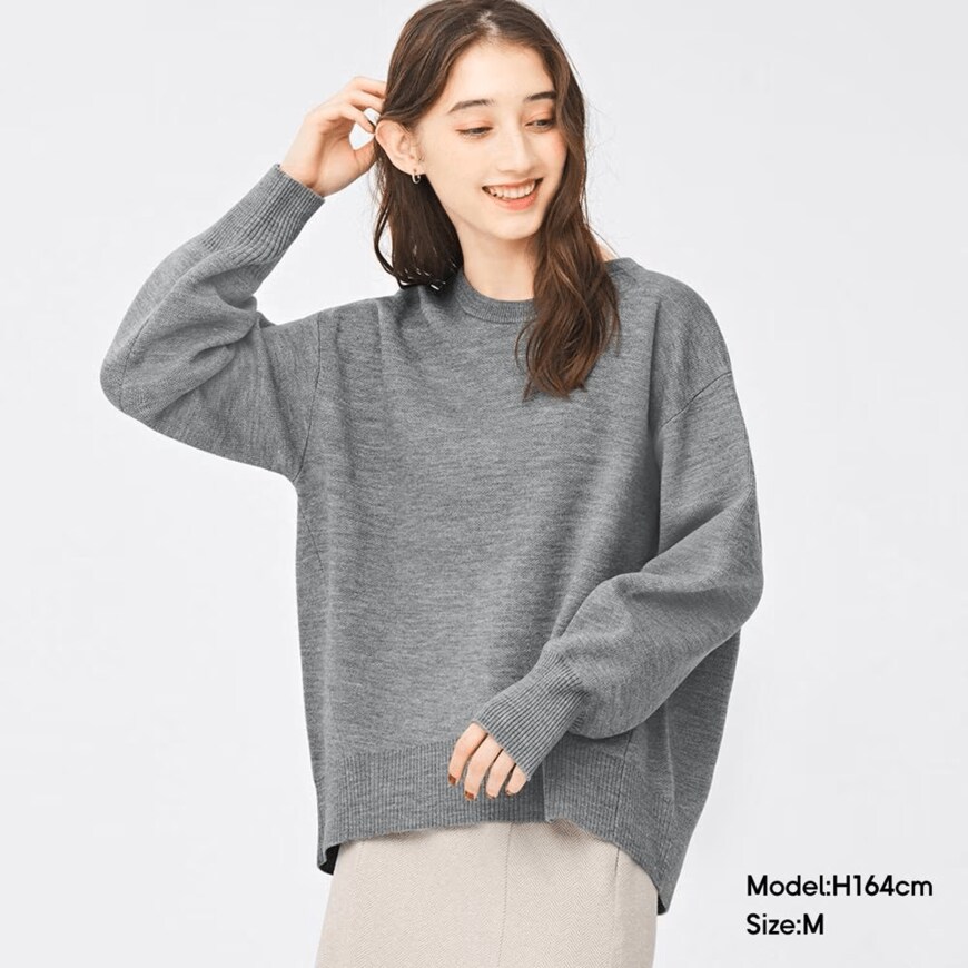 写真 | ALL3000円以下【GU】まだ寒い冬を乗り切る「あったかセーター」5選 | LIMO | くらしとお金の経済メディア